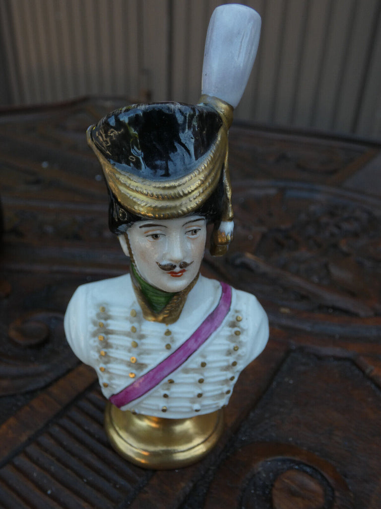 German Volkstedt KAMMER porcelain mark bust statue EUGENE napoleon arm ...